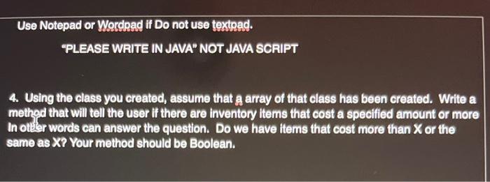 Solved Use Notepad or Wordpad it Do not use textpad. "PLEASE | Chegg.com