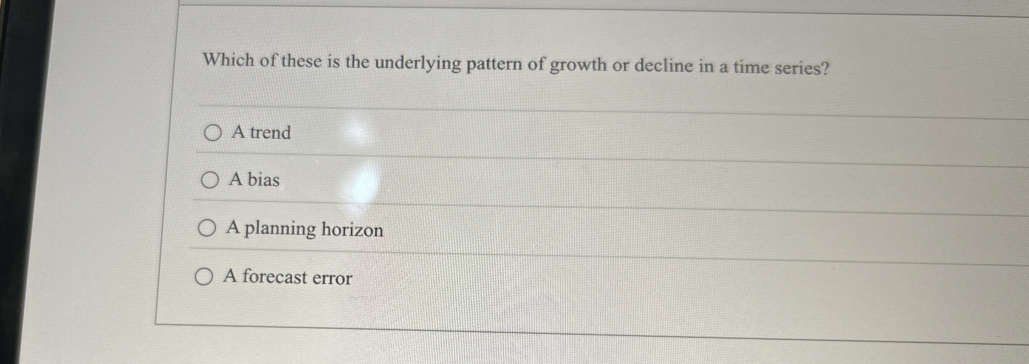 Solved Which of these is the underlying pattern of growth or | Chegg.com