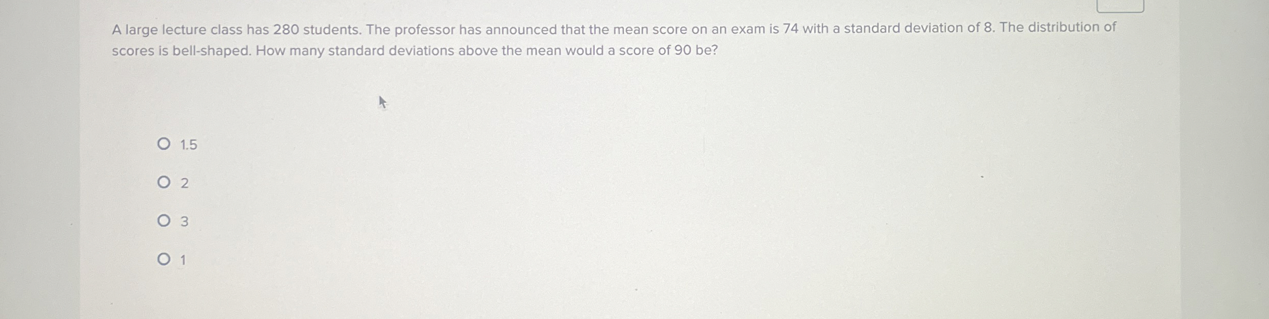 Solved A large lecture class has 280 ﻿students. The | Chegg.com