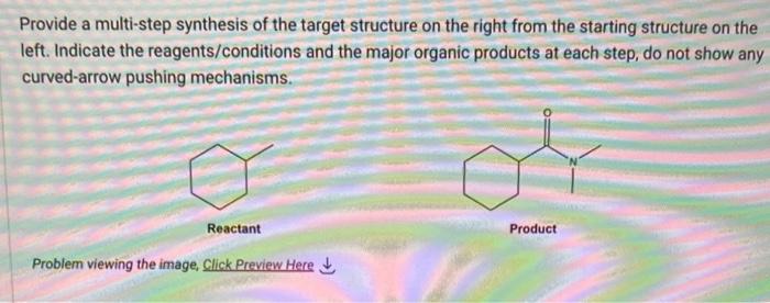 Solved Provide a multi-step synthesis of the target | Chegg.com