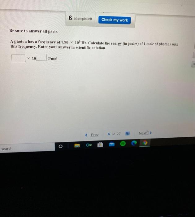 Solved 6 attempts lett Check my work Be sure to answer all | Chegg.com