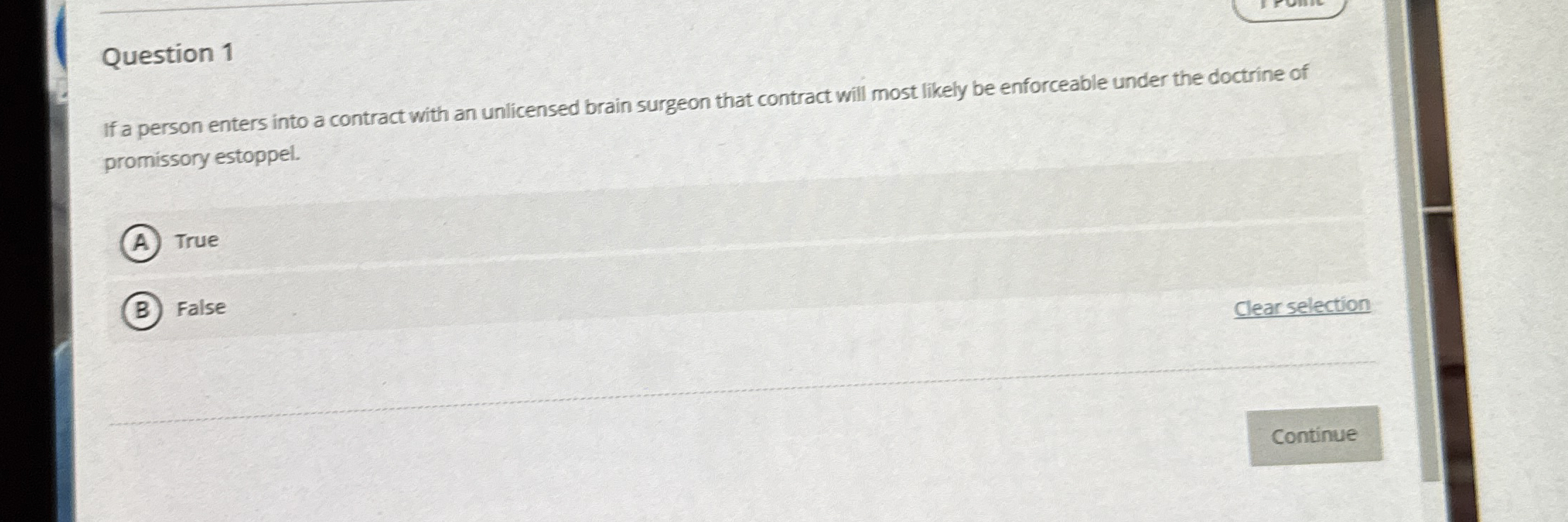 Solved Question 1If a person enters into a contract with an | Chegg.com