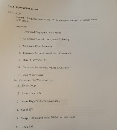 Solved Unat specieications:PROG12_NAssembly Language source | Chegg.com