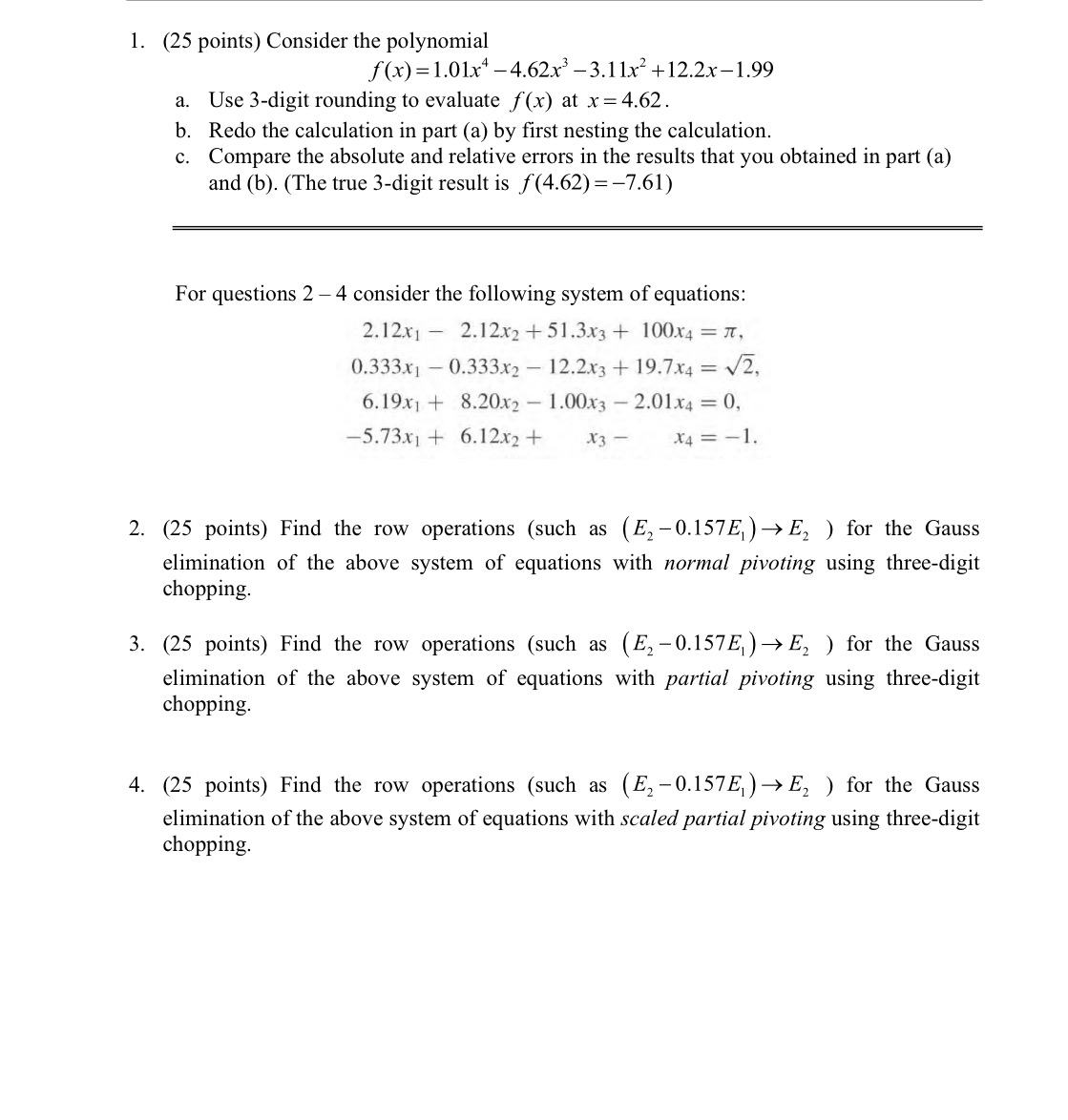 Solved I need the detailed solutions please especially the | Chegg.com
