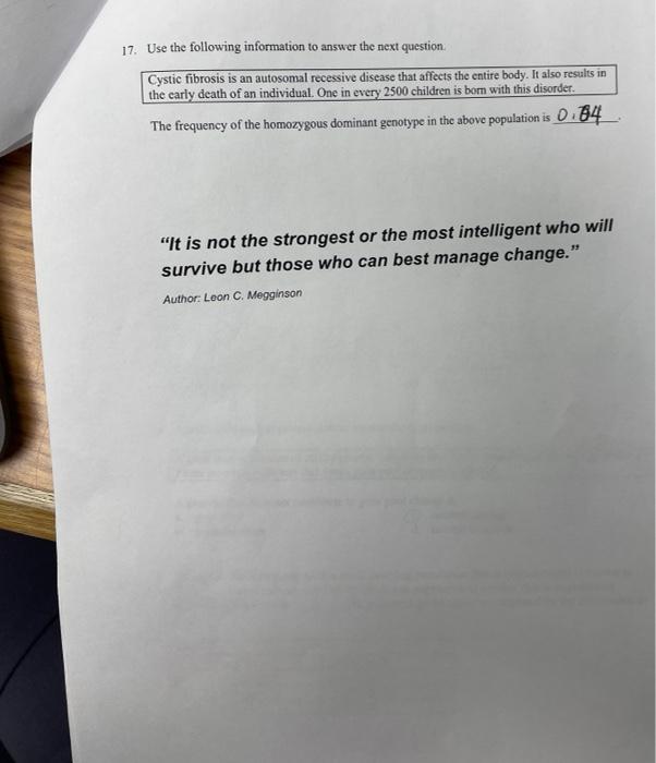 Solved NLC Biology 30 Chapter 19 Assignment February 2021 | Chegg.com