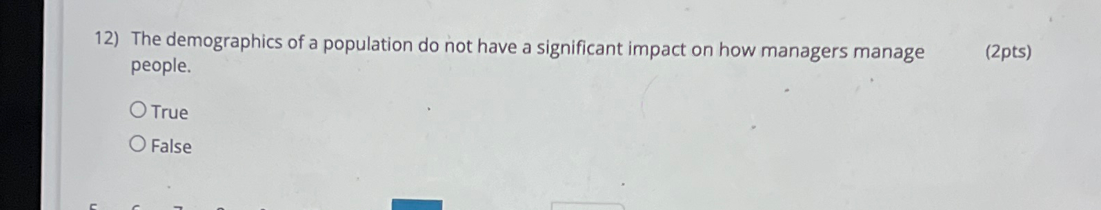 Solved The demographics of a population do not have a | Chegg.com
