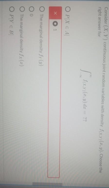 Solved Consider (X,Y) continuous joint random variables with | Chegg.com