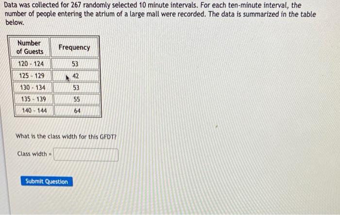 Solved Data was collected for 267 randomly selected 10 | Chegg.com