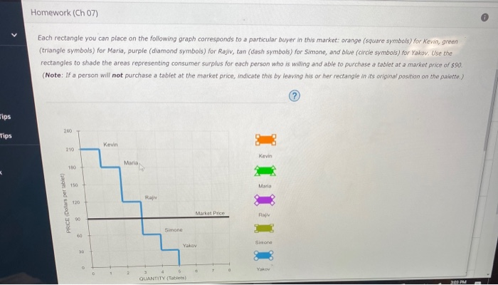Solved Homework (Ch 07) Each rectangle you can place on the | Chegg.com