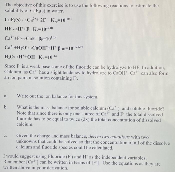 Solved The objective of this exercise is to use the | Chegg.com