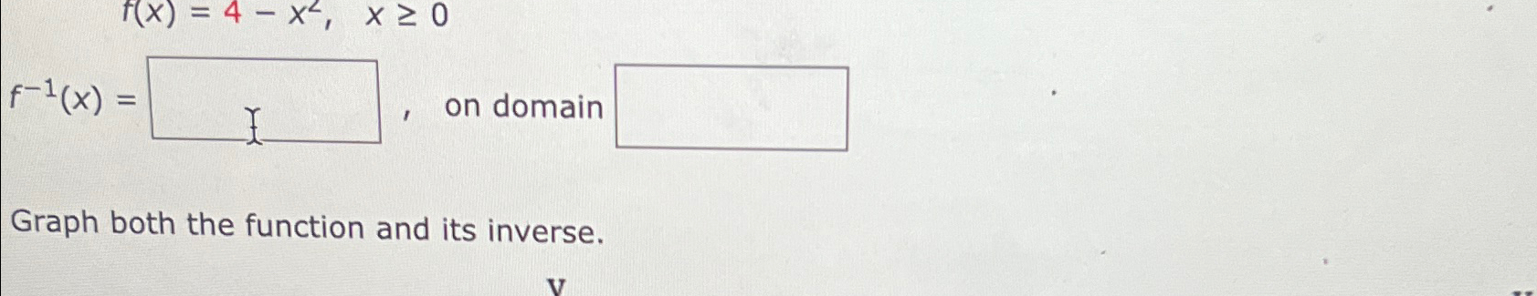 Solved f-1(x)= , ﻿on dolGraph both the function and its | Chegg.com