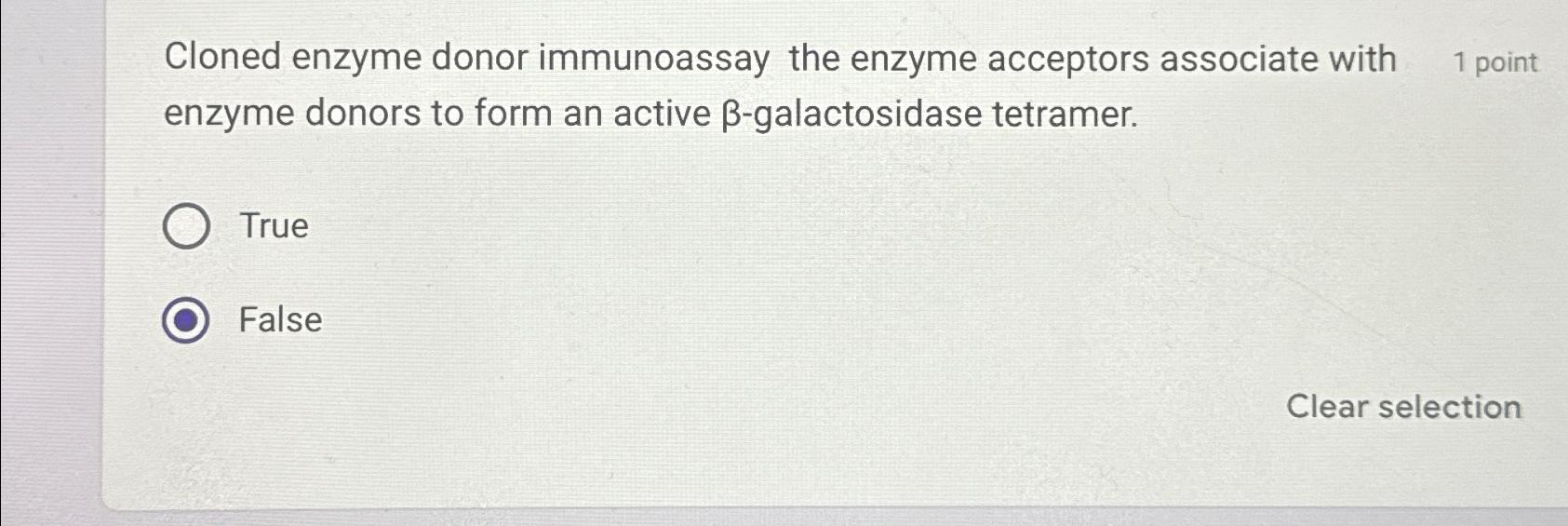 Solved Cloned enzyme donor immunoassay the enzyme acceptors | Chegg.com Solved Cloned enzyme donor immunoassay the enzyme acceptors | Chegg.com