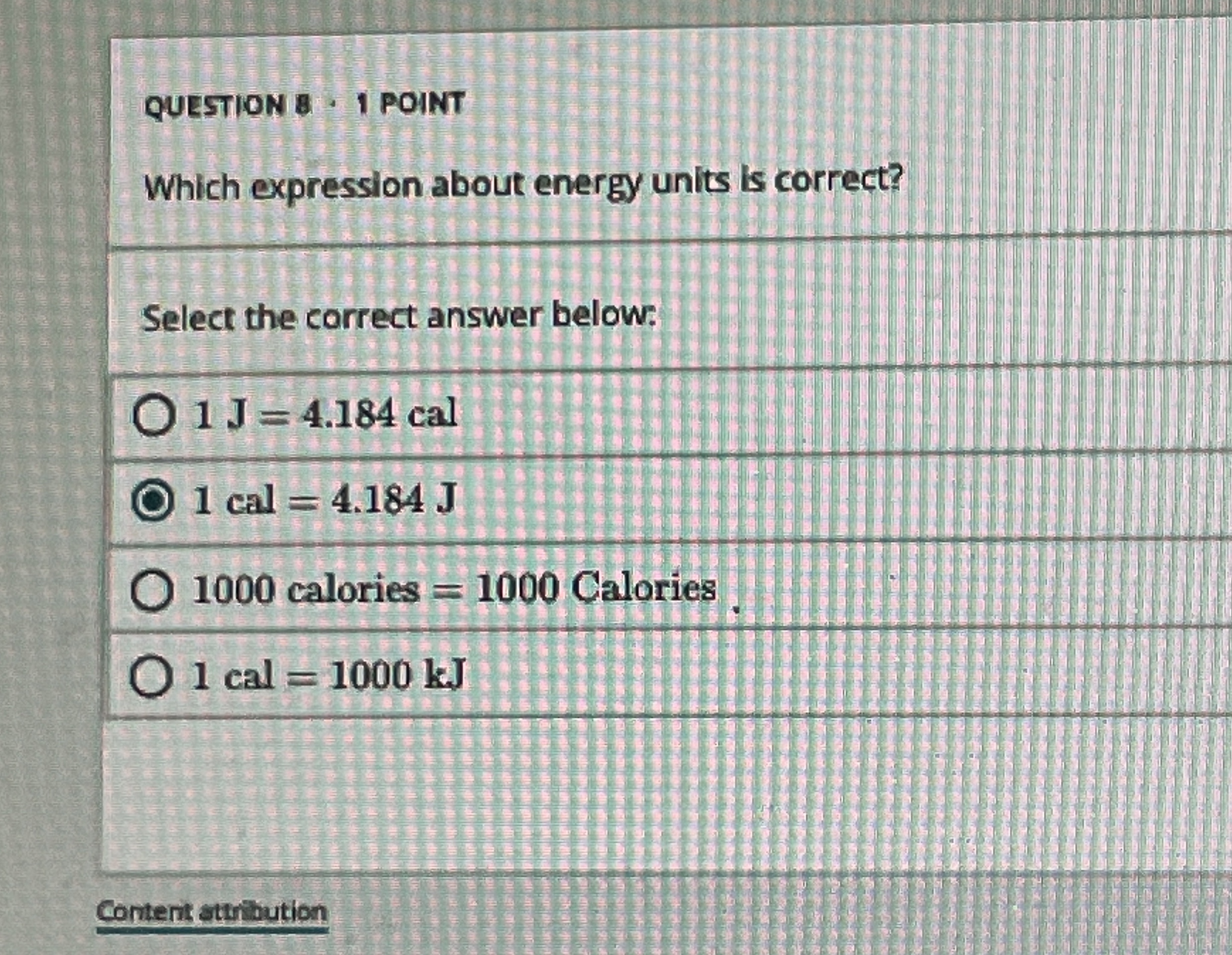Solved QUESTION 8 - I POINTWhich expression about energy | Chegg.com Solved QUESTION 8 - I POINTWhich expression about energy | Chegg.com