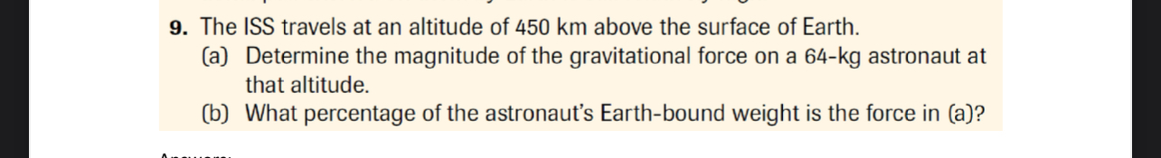 Solved The ISS travels at an altitude of 450km ﻿above the | Chegg.com