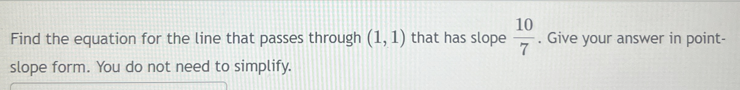 Solved Find the equation for the line that passes through | Chegg.com