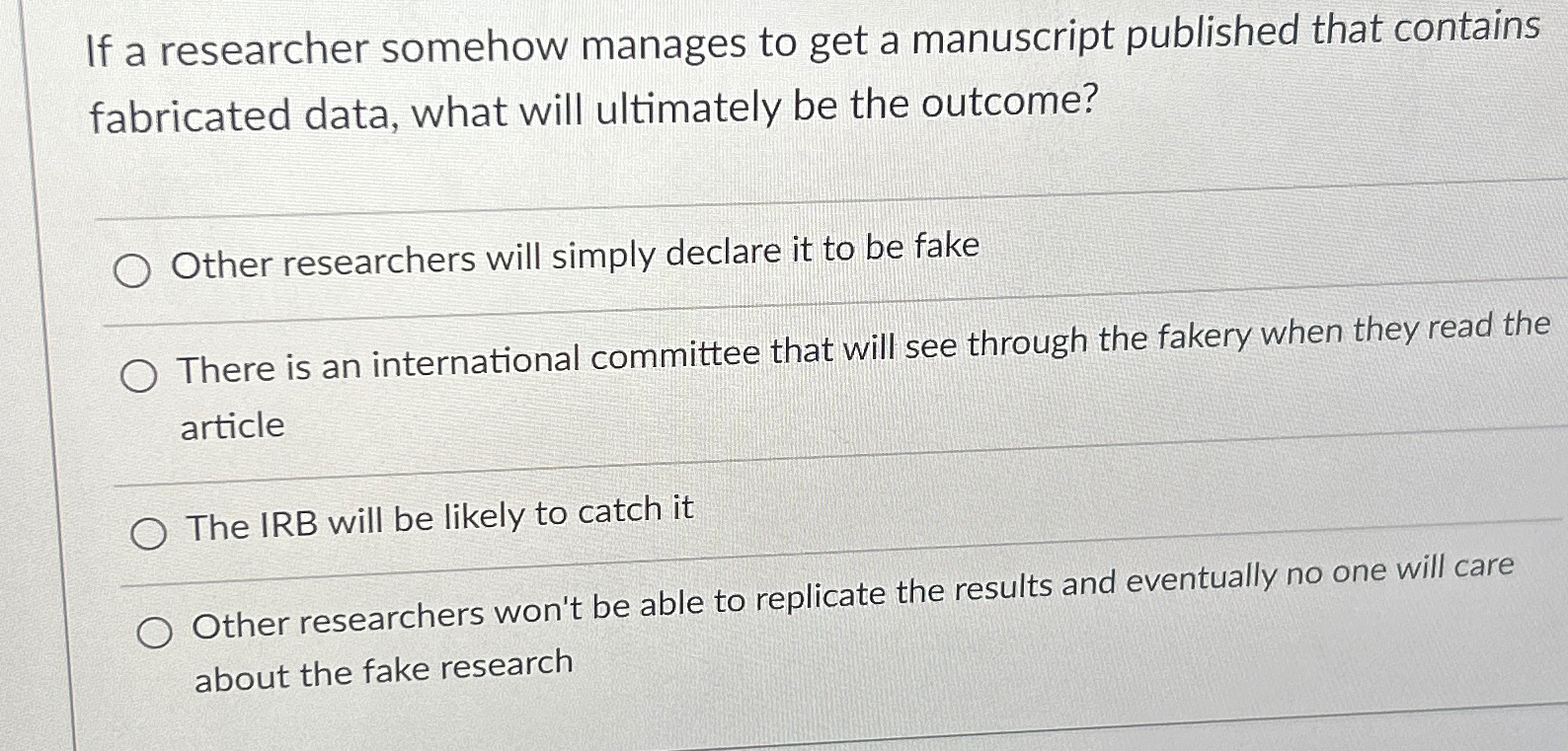Solved If a researcher somehow manages to get a manuscript | Chegg.com