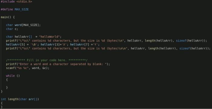 Solved Problem A Reading and manipulating character arrays | Chegg.com