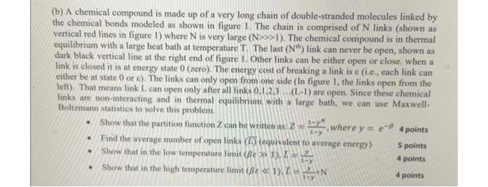 Solved (b) A chemical compound is made up of a very long | Chegg.com