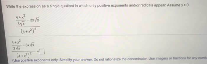 Solved Write the expression as a single quotient in which | Chegg.com