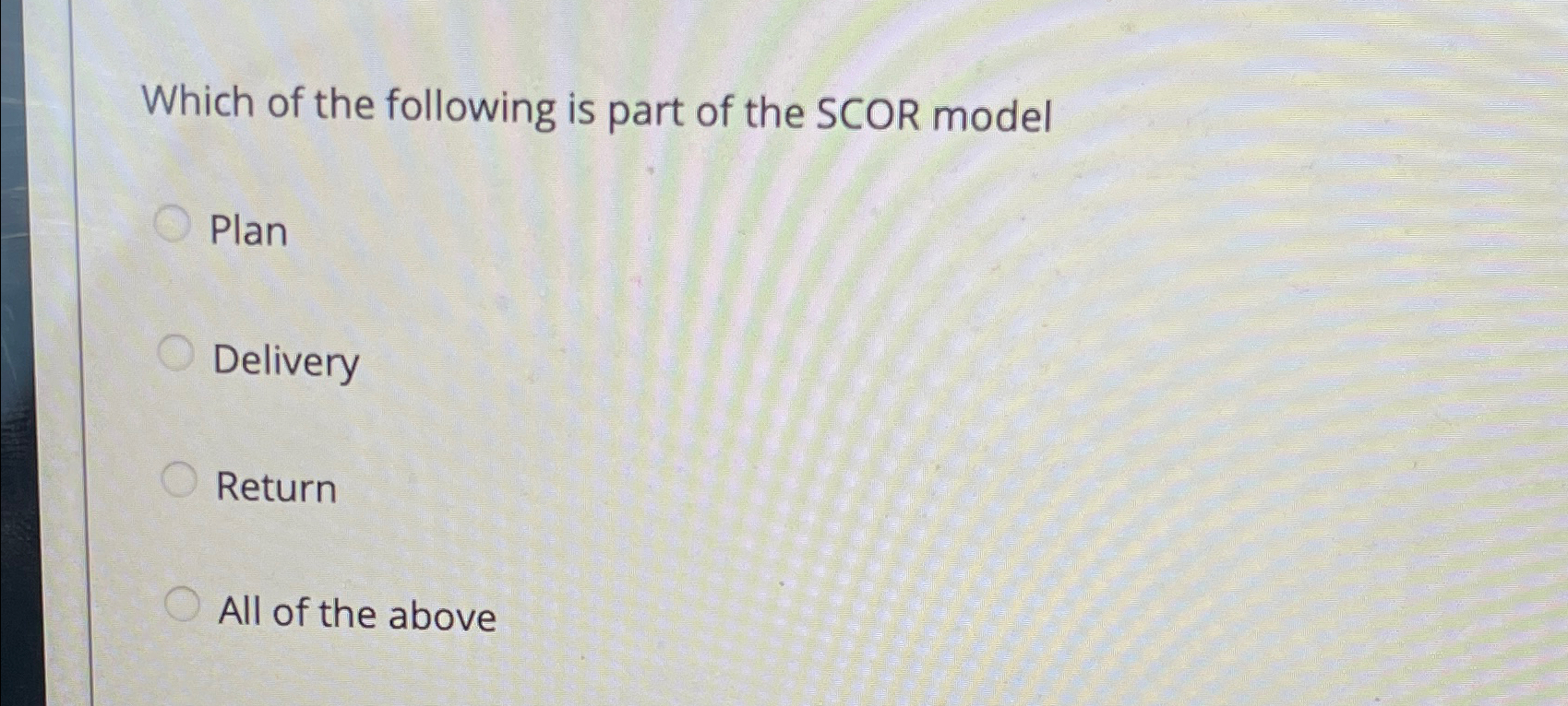 Solved Which of the following is part of the SCOR | Chegg.com