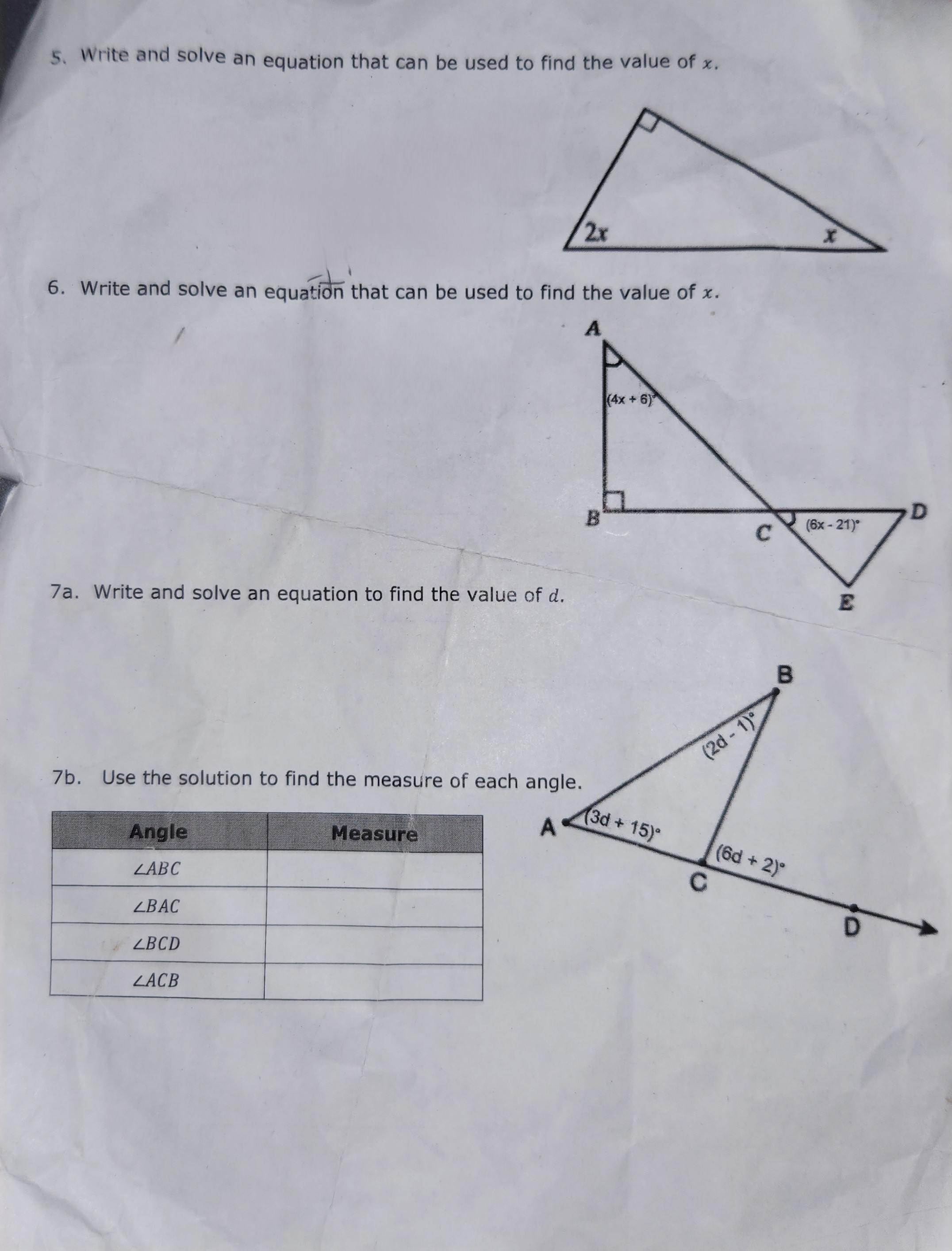 Solved Write and solve an equation that can be used to find | Chegg.com