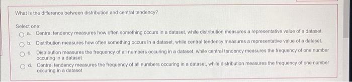 Solved What is the difference between distribution and | Chegg.com