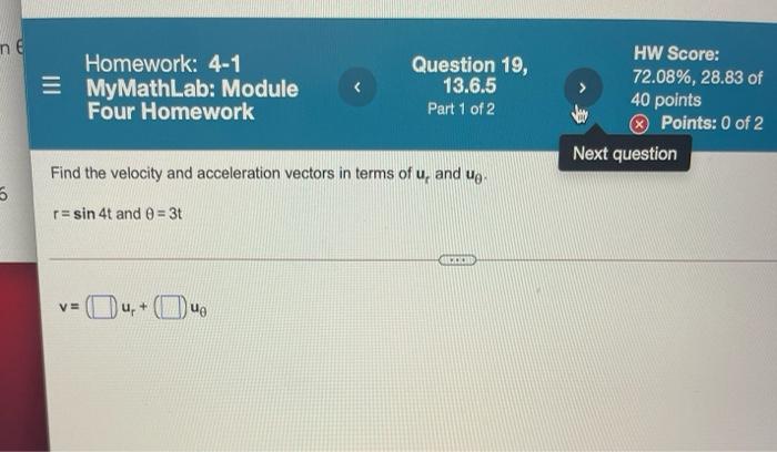 Solved ne Homework: 4-1 3 MyMathLab: Module Four Homework | Chegg.com