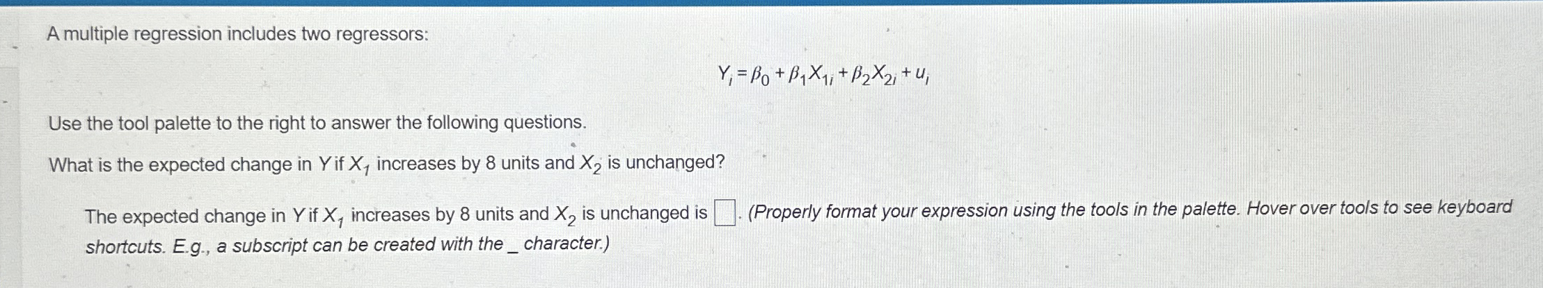 Solved A multiple regression includes two | Chegg.com