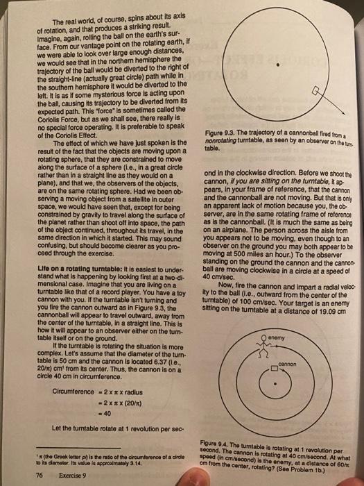 Solved Date: Section: Name: Exercise 9 CORIOLIS | Chegg.com