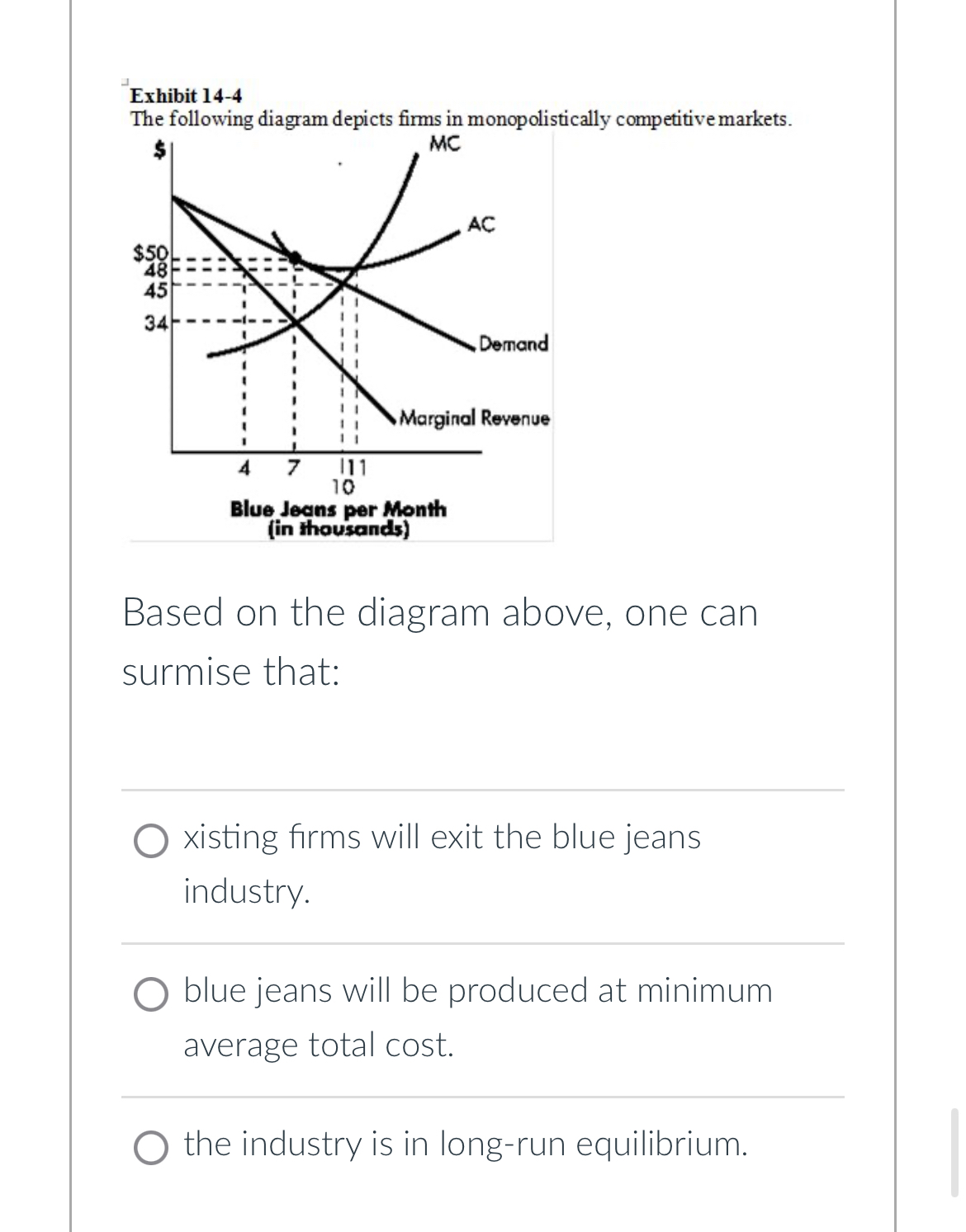 Solved Exhibit 14-4The following diagram depicts firms in | Chegg.com