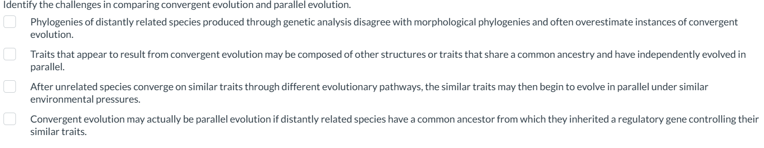 Solved Identify the challenges in comparing convergent | Chegg.com