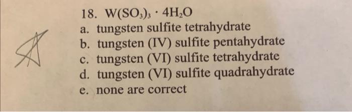 20. HMnO4 a. manganide hydrate b. manganese hydroxide | Chegg.com