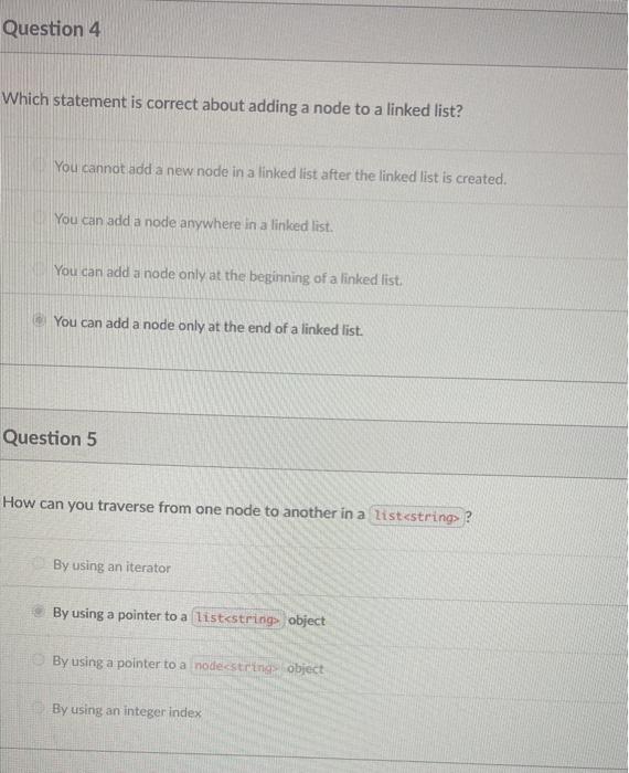 Solved How is data stored in a linked list data structure? | Chegg.com