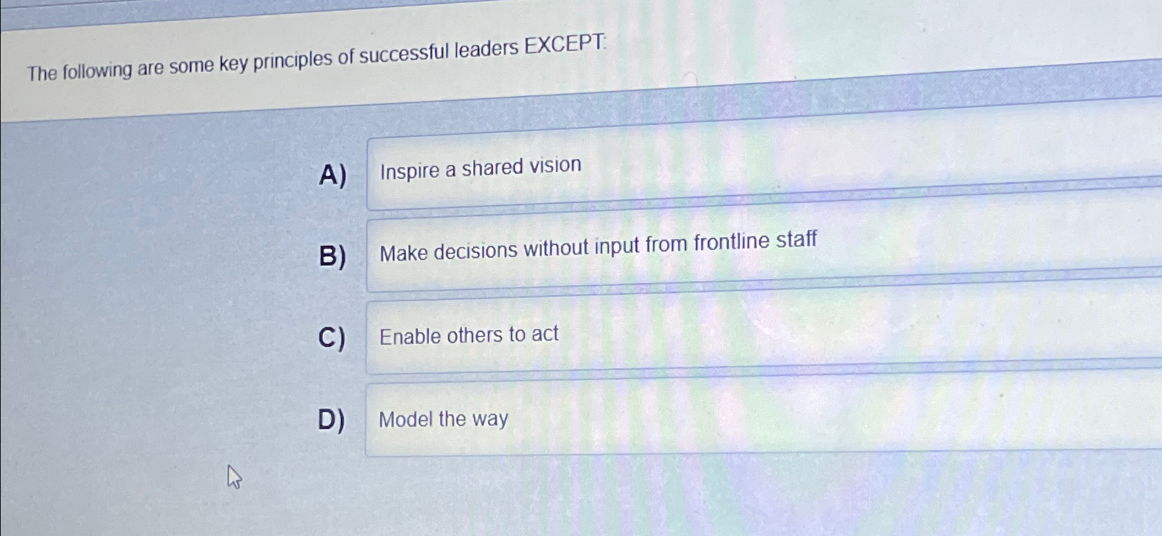 Solved The following are some key principles of successful | Chegg.com