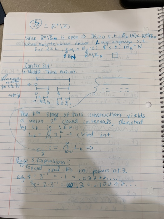 Solved Problem 3. (a) Prove that any Cantor set (not just | Chegg.com