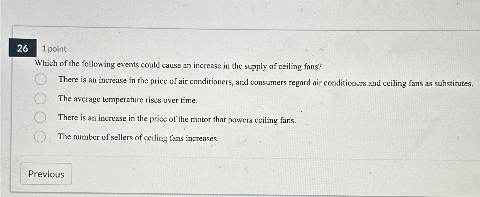 Solved 261 ﻿pointWhich of the following events could cause | Chegg.com