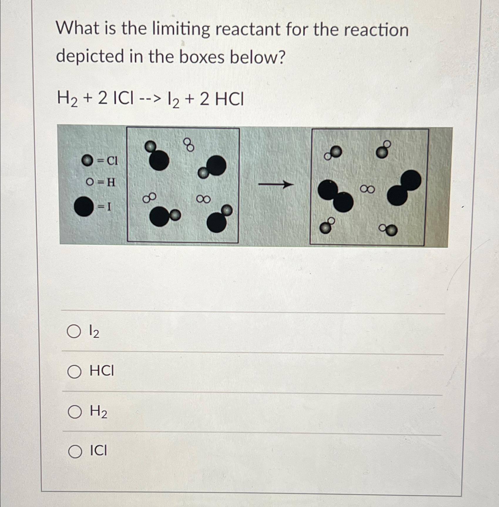 Solved What is the limiting reactant for the reaction | Chegg.com