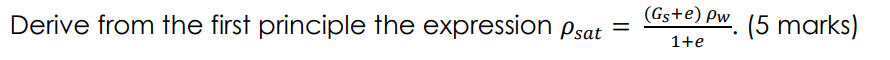 Solved Derive from the first principle the expression | Chegg.com