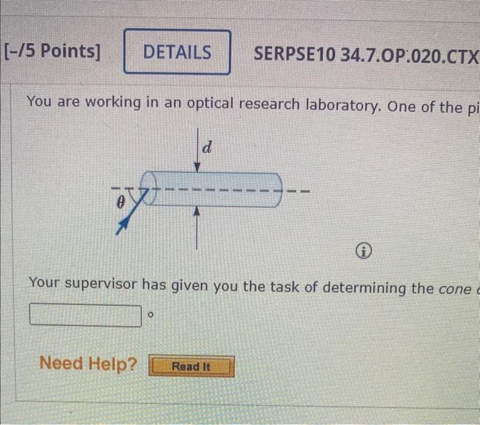 Solved you are working in an optical research laboratory. | Chegg.com