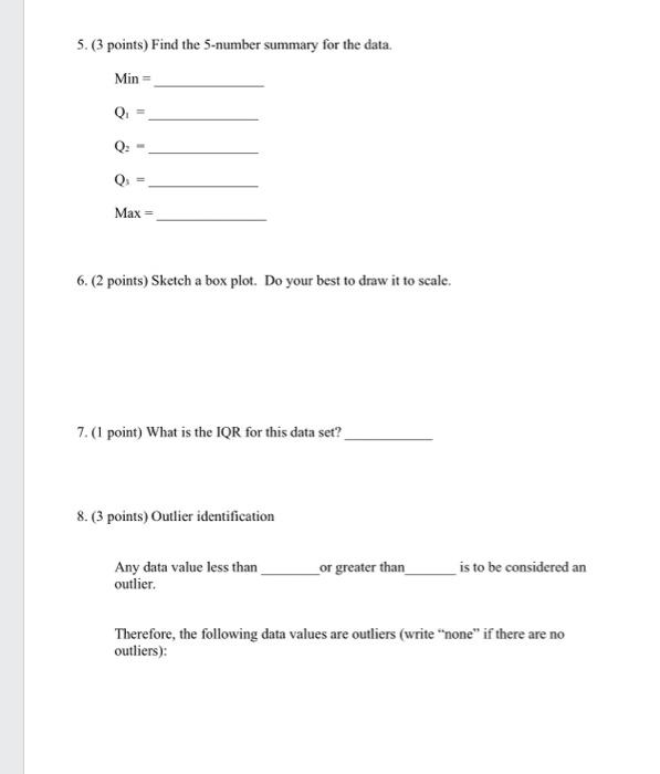 Directions: Please complete the following statistical | Chegg.com