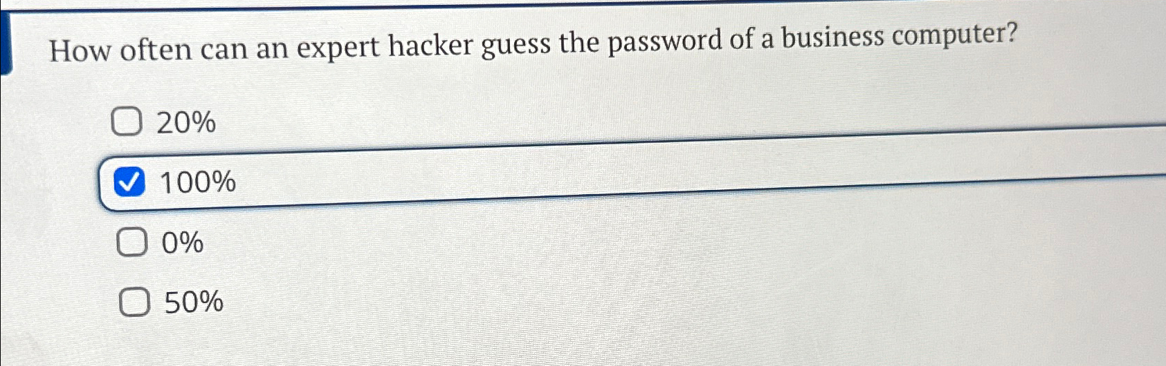 Solved How often can an expert hacker guess the password of | Chegg.com