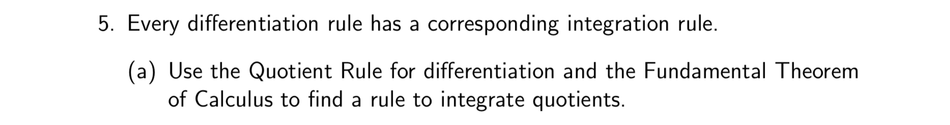 Solved Every differentiation rule has a corresponding | Chegg.com