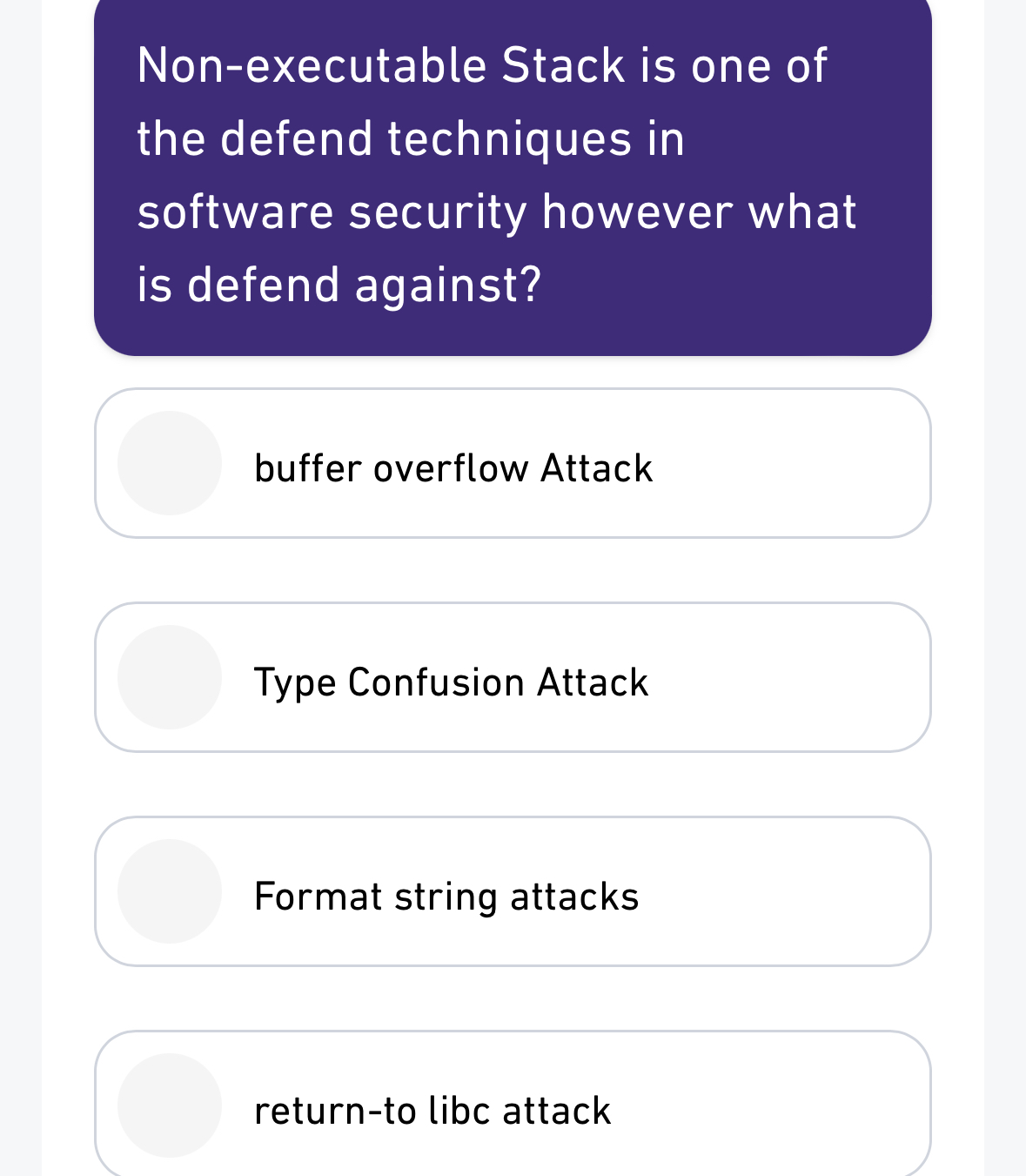 Solved Non Executable Stack Is One Of The Defend Techniques