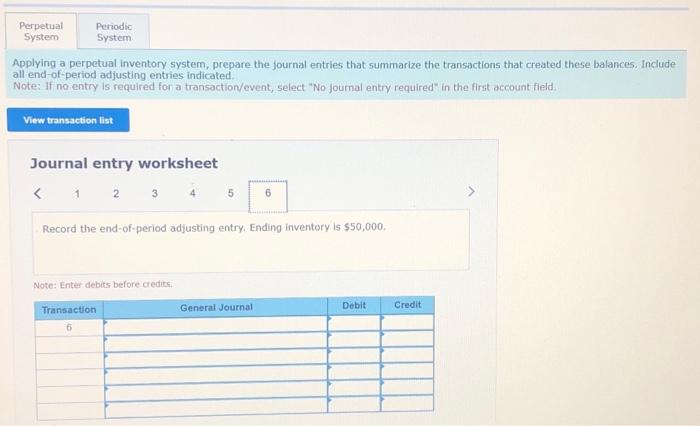 Solved Applying a perpetual inventory system, prepare the | Chegg.com