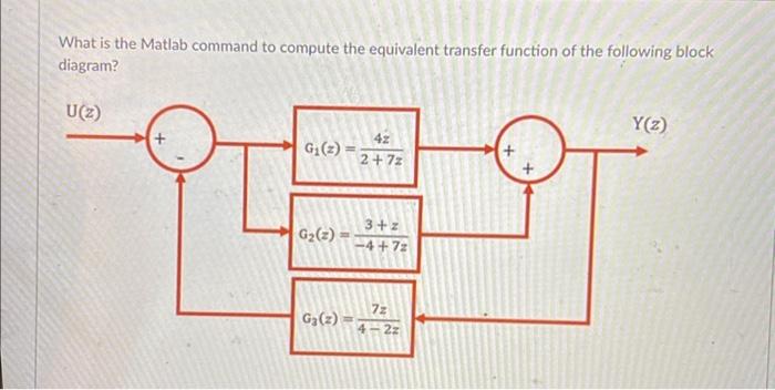 Solved What Is The Matlab Command To Compute The Equivalent