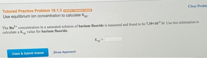 Solved Tutored Practice Problem 17.3.5 COUNTS TOWARDS GRADE | Chegg.com