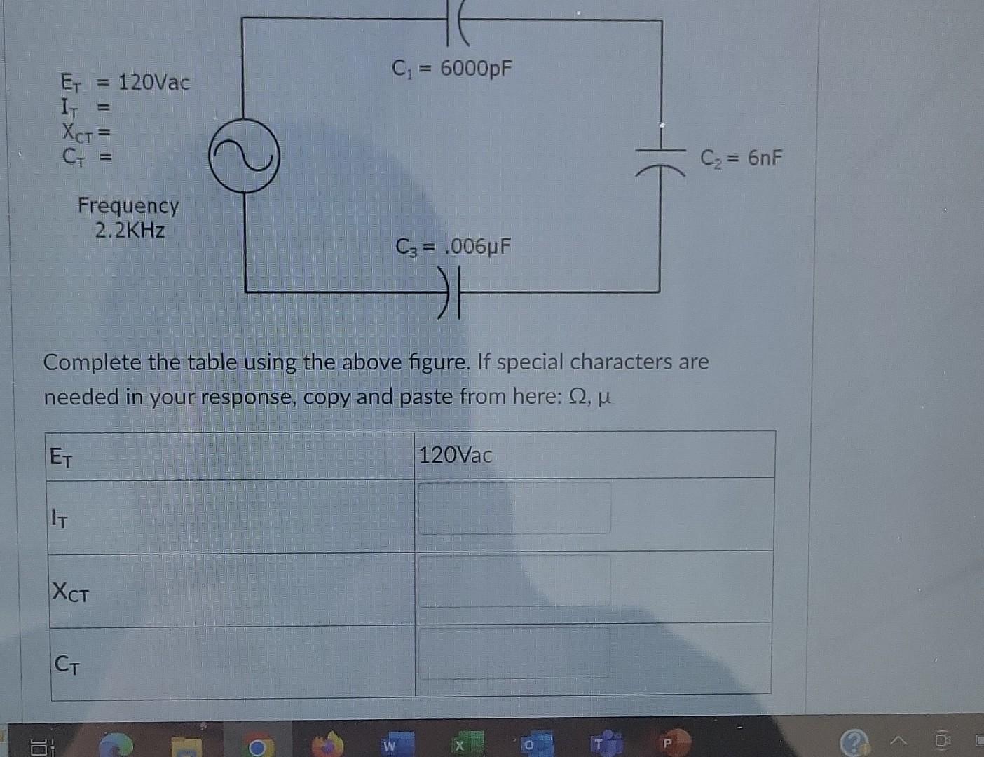 Solved Complete the table using the above figure. If special | Chegg.com