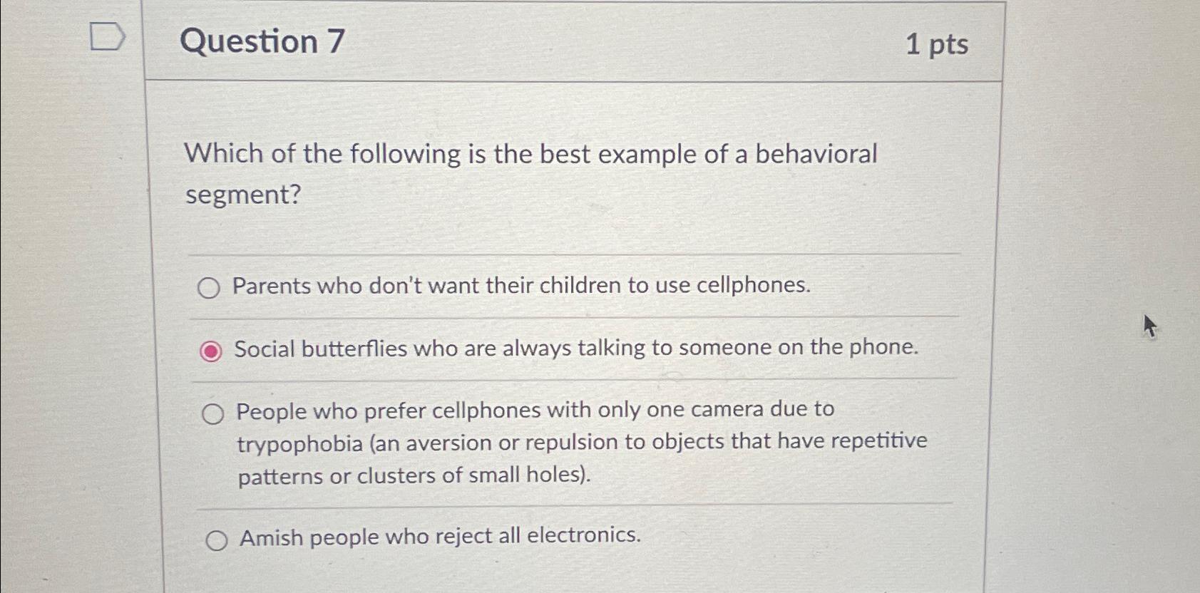 Solved Question 71 ﻿ptsWhich of the following is the best | Chegg.com