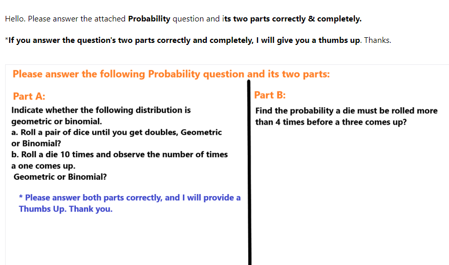 Hello. Please answer the attached Probability | Chegg.com