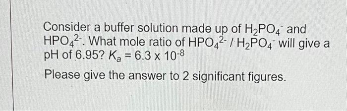 Solved Consider a buffer solution made up of \\( | Chegg.com